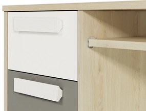 Casarredo - Komfort nábytek Dětský pokoj, sestava REPENS SET 1, buk fjord/bílá/šedá