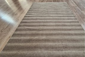 HU Béžový pruhovaný koberec Saloon Beige Rozměr: 50x80 cm
