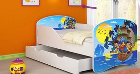 Dětská postel - Piráti - 160x80 cm + šuplík