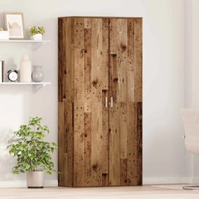 Vysoký bufet 80 x 39 x 178 cm Kompozitní dřevo Staré dřevo 3365570