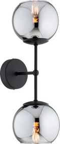 BRILAGI - Nástěnná lampa DIOR 2xE27/60W/230V černá/kouřová šedá