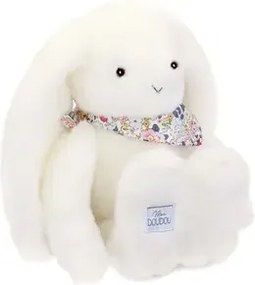 Doudou Plyšový králíček s šátkem 35 cm bílý / od 0 měsíců