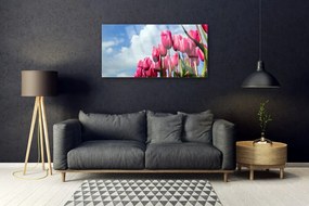 Obraz na skle Tulipán 120x60 cm