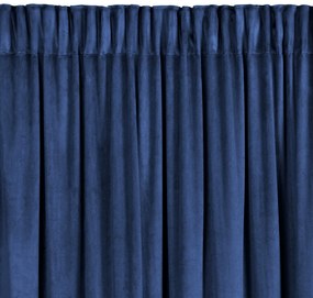 ZATEMŇOVACÍ ZÁVĚS NA PÁSCE CARLI 140X250 CM TMAVĚMODRÁ