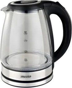 Mesko MS 1307 černá / Rychlovarná skleněná konvice / 1500W / 1.8 L