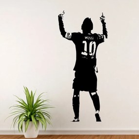 Lionel Messi silueta - vinylová samolepka na zeď 125x56cm