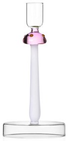 Ichendorf Milano designové svícny Alice Candle Holder Pink Mushroom with Red Dots