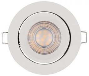 3 ks stmívatelné LED stropní bodovky 5W bílé, teplá bíla