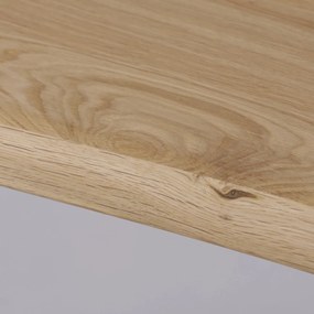 Robustní jídelní stůl z dubového masivu, 140 x 90 x 75 cm