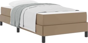 Rám postele s matrací Cappuccino 90 x 200 cm textil 3398612