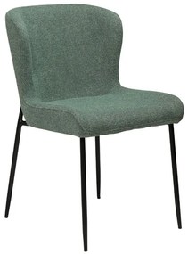 OnaDnes -20% ​​​​​Dan-Form Zelená látková jídelní židle DAN-FORM Glam