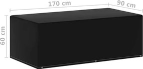 Plachty na zahradní nábytek a grily 2 ks 6 oček 170x90x60 cm 3082846