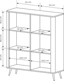 ALFASHOP LANTE béžová komoda 2D