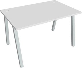 Kancelářský pracovní stůl Hobis USA 1200, bílá RAL 9016, deskaakát