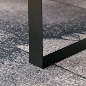 Konferenční stolek HOMCOM se zásuvkou a policemi, robustní ocelový rám, snadná montáž, moderní design do obývacího pokoje