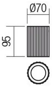 Redo 01-2585 - Bodové svítidlo DELPHI 1xGU10/7W/230V pr. 7 cm zlatá