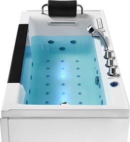 BPS-koupelny Hydromasážní vířivá vana Gomera 983C 162x75 s ohřevem vody