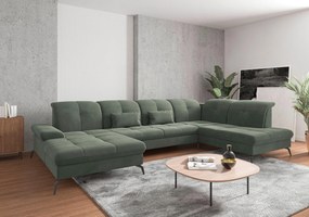 XXXLutz SEDACÍ SOUPRAVA, textil, zelená Sit & More - Sedací soupravy - 000144011567