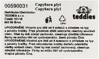 TEDDIES Plyšová kapybara / 22 cm / 3 barvy / od 0 měsíců
