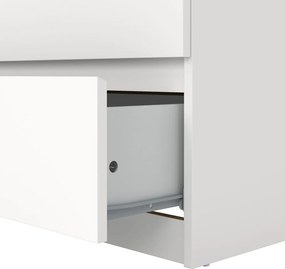 Bílá komoda 77x121x50 cm Naia – Tvilum