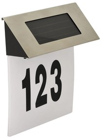 BERGE Solární plaketa s číslem domu + samolepky