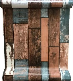 Samolepící fólie barevné dřevo s patino 45 cm x 10 m IMPOL TRADE T44 samolepící tapety