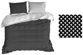 Povlečení na postel černé barvy Šířka: 140 cm | Délka: 200 cm 70 x 80cm