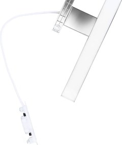 Mereo, Mereo Led koupelnové osvětlení nad zrcadlo, stříbrné, 60 cm, 12 W, 780 lm, 4000 K, IP44, 230 V, MER-CN700G60