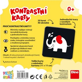 Dino První hraní Kontrastní karty naučná hra