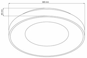 LED Stmívatelné stropní svítidlo WITOLD LED/48W/230V 3000-6000K + DO