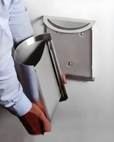 Caimi Brevetti Smile 9 l / Odpadkový koš / Nástěnný / Nerez ocel / Per