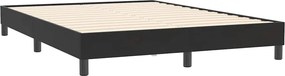 Box spring postel s matrací černá 160x210 cm samet 3316217