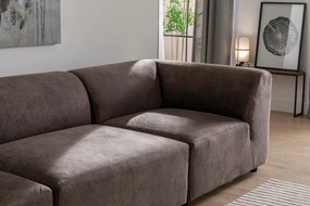 Hanah Home Rohová pohovka ALPHA hnědá levá