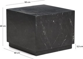 Mramorový odkládací stolek 50x50 cm Sorein – Kave Home