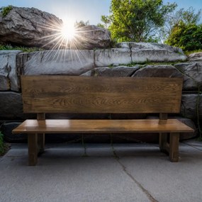 Stará Krása – Ruční výroba Dubová lavice z masivu 100 x 120 x 50 VxDxH