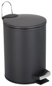 BISK Erga, odpadkový koš kulatý 3l, černá, ERG-07514