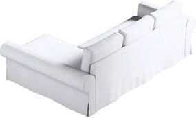 Potah na pohovku IKEA Backabro rozkládací se šezlongem barva šedá látka pletený vzor