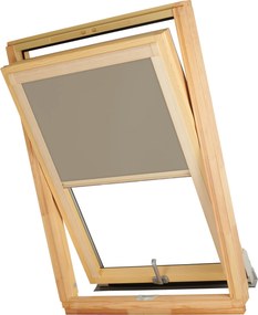 Dekodum Termoizolační roleta na střešní okno typu VELUX PK06/P06/406 Barva látky: Graphite Silver, Barva profilu: Bílá