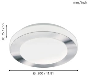 Eglo 95282 - LED koupelnové svítidlo LED CAPRI 1xLED/11W/230V IP44