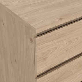 Komoda v dekoru dubu v přírodní barvě 77x121x50 cm Naia – Tvilum