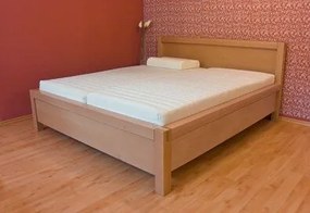 Dřevěná postel z masivu Postelia AMELIE Buk postel s úložným prostorem 160x200cm - bukové dvoulůžko o šíři masivu 4 cm