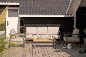 House Nordic Zahradní set rohové pohovky, křesel a stolku COMILLAS šedý 7701016