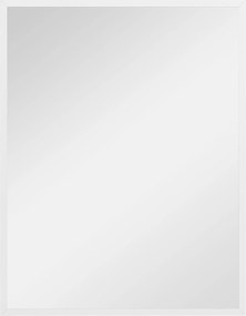 HOMCOM Obdélníkové Zrcadlo Koupelnové Zrcadlo 70x90 cm Dekorativní Zrcadlo pro Obývací Pokoj, Předsíň, Chodbu Horizontálně nebo Vertikálně Bílé | Aoso