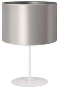 Duolla Duolla - Stolní lampa CANNES 1xE14/15W/230V 20 cm stříbrná/bílá DU603027