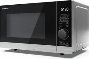 SHARP YC-PG204AE-S stříbrná / Mikrovlnná trouba / gril / 700W / 20L