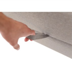 Boxspringová postel 120x200, šedohnědá TAUPE, FERATA TV KOMFORT