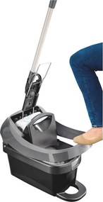 Rotační mop s kbelíkem Profi XL Mobile Black – LEIFHEIT