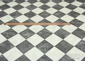 Breno PVC SMARTEX Holywell 990M - šedo-bílá dlažba, šíře 100 cm