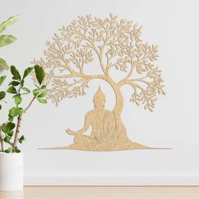 Dřevěná dekorace Buddha a strom života | SENTOP PR0546