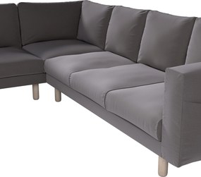 Potah na pohovku IKEA Norsborg rohová 5-místná barva hnědá látka sametová